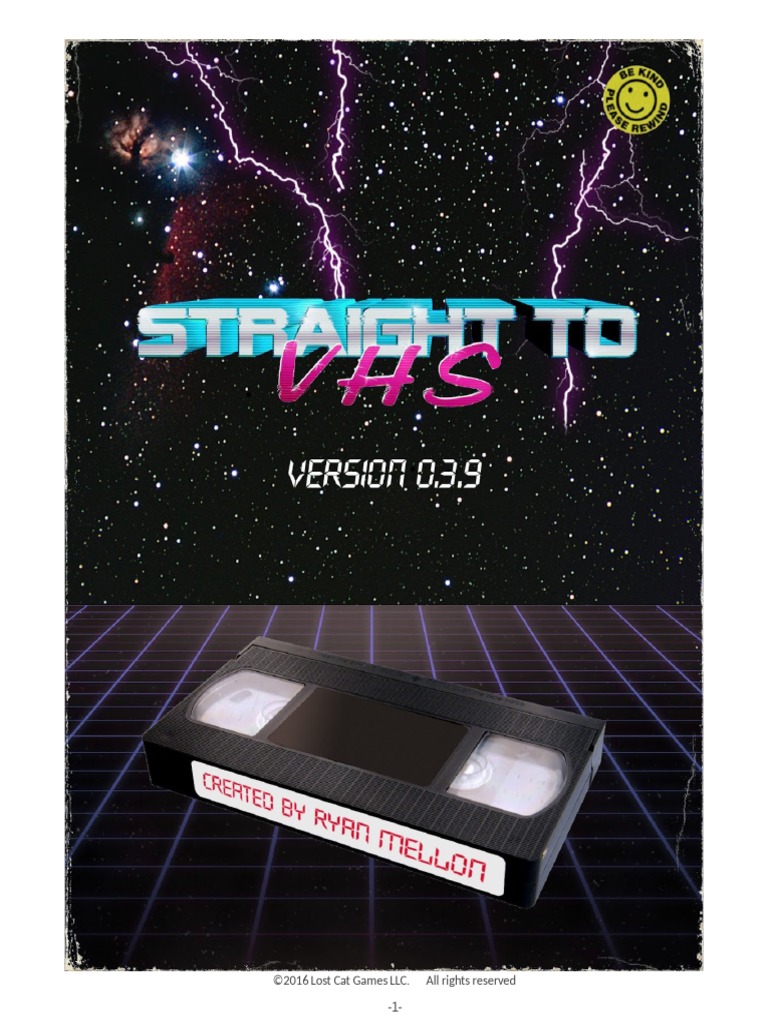 Straight To VHS 0.3.9 | PDF | Role Playing Games | Leisure