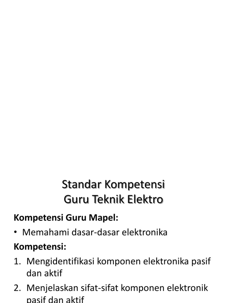 Komponen Elektronika Pasif Dan Aktif | PDF