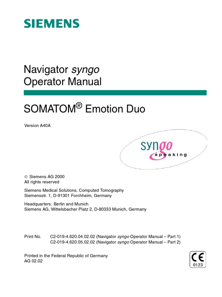 Navigator Syngo Somaton Duo | PDF | Computer Keyboard | Keyboard Shortcut