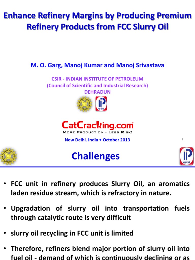 48 FCC Slurry Oil | PDF | Oil Refinery | Petroleum