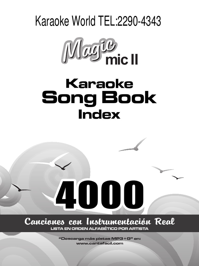MagicMic II Karaoke Songbook | PDF