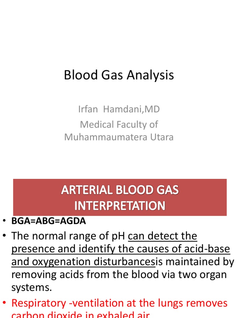 Blood Gas Analysis-IH 2014 | PDF | Respiratory System | Physiology