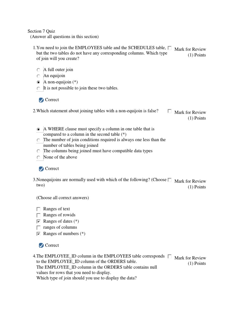 Section 7 Quiz | Download Free PDF | Information Technology Management ...
