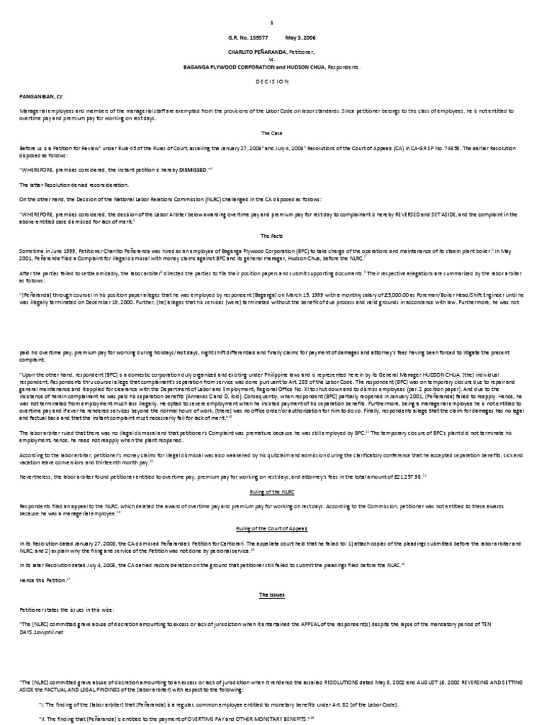 Labor Cases 1 | PDF | Overtime | Working Time