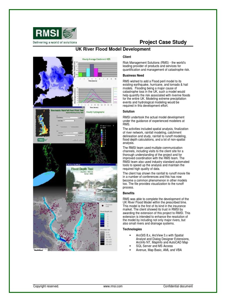 Project Case Study: UK River Flood Model Development | PDF | Flood | River