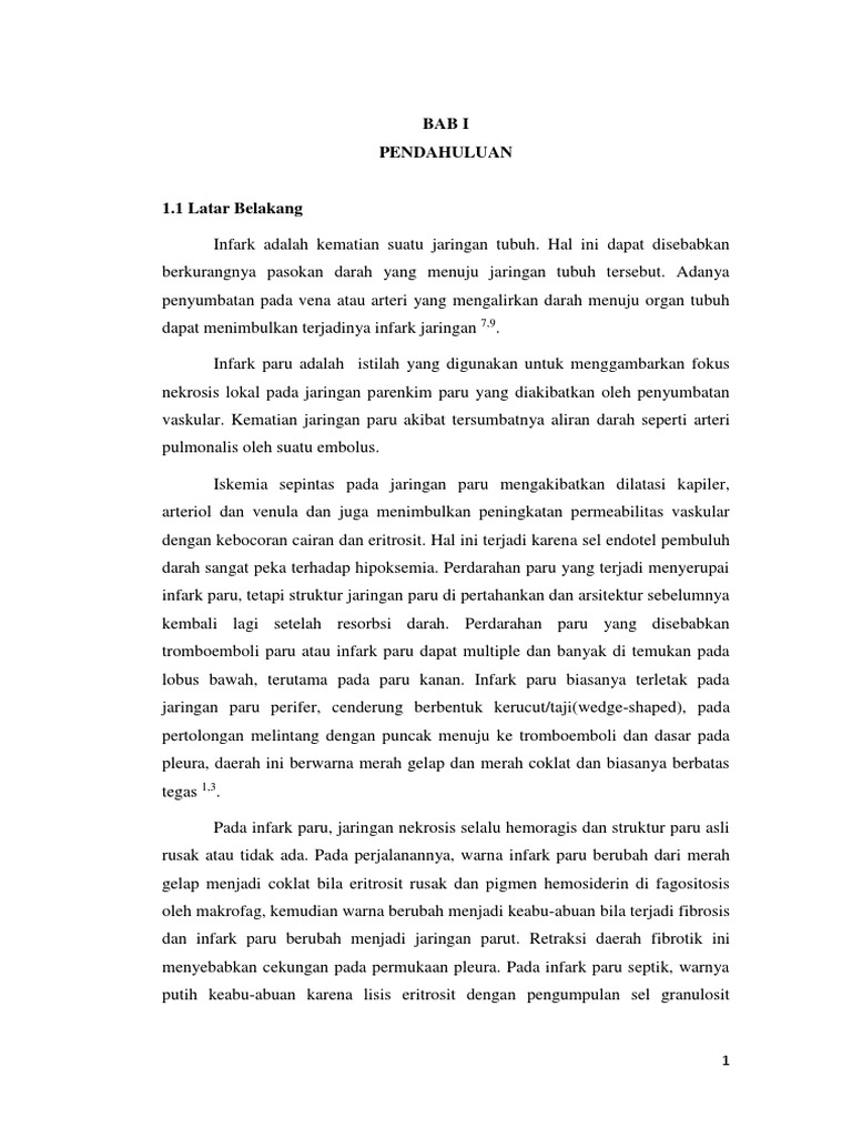 Infark Paru: Definisi dan Penyebabnya | PDF