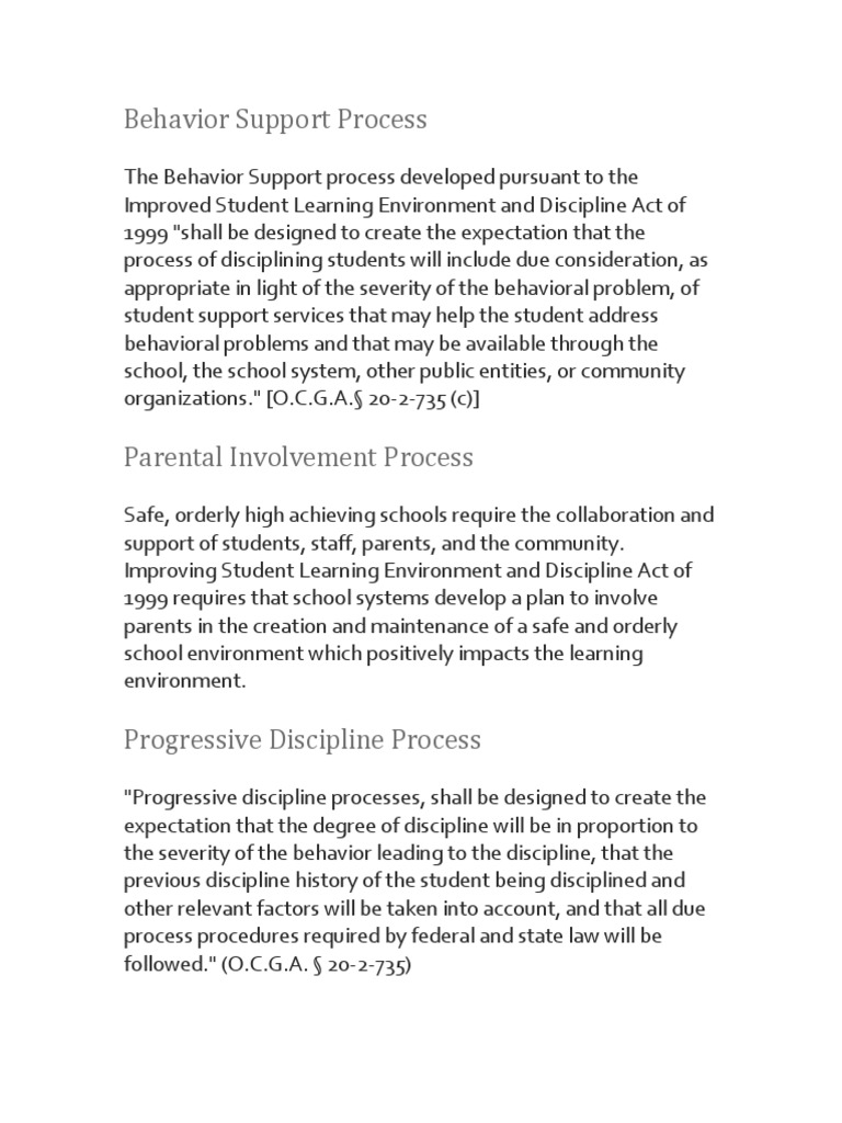 Code of Discipline Draft For School Admin | PDF | Behavior ...