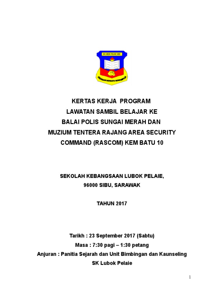 Lawatan Rascom (Sejarah) | PDF