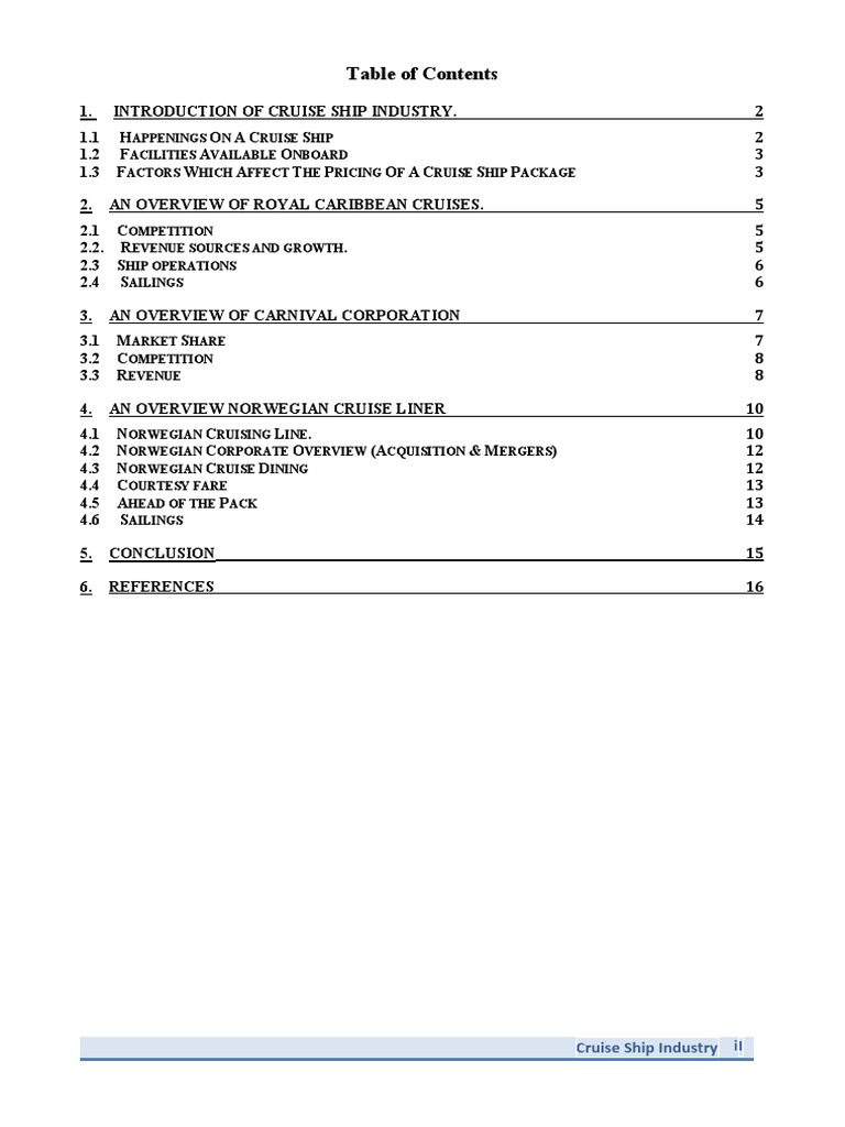 Cruise Ship Assignment | Cruise Ship | Shipping Companies