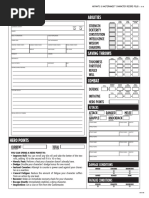 DC Adventures Character Sheet | PDF | Leisure