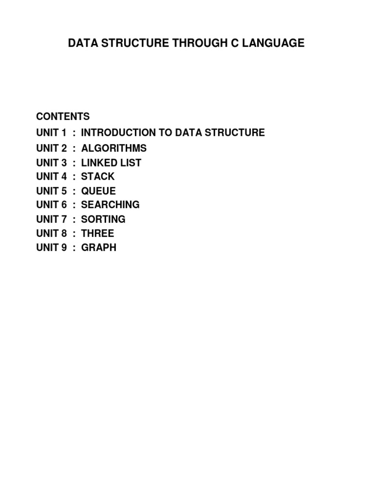 Data Structures Complete | PDF | Data Type | Pointer (Computer Programming)