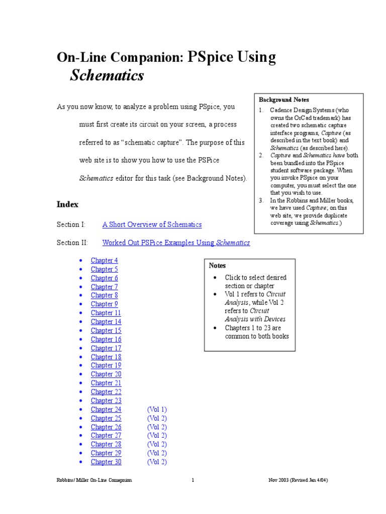 PSpice Schematics | PDF | Electrical Network | Capacitor