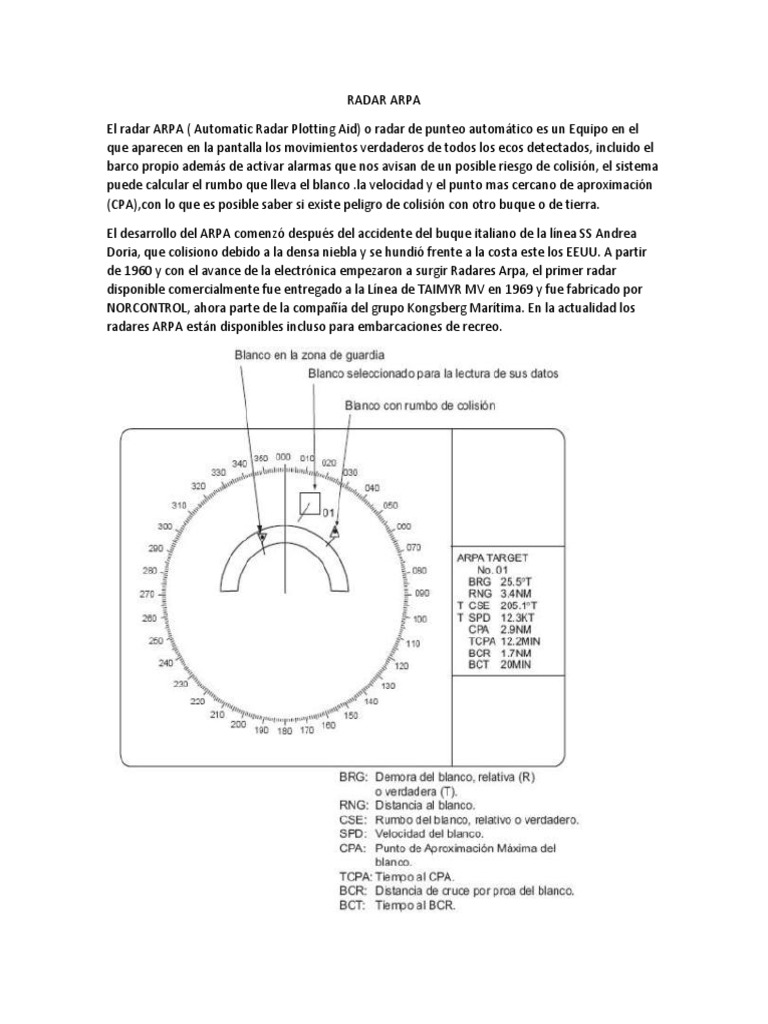 Radar Arpa | PDF | Radar | Antena (Radio)