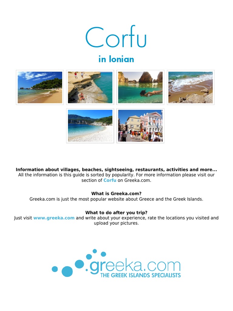 Corfu | PDF | Scuba Diving | Greece