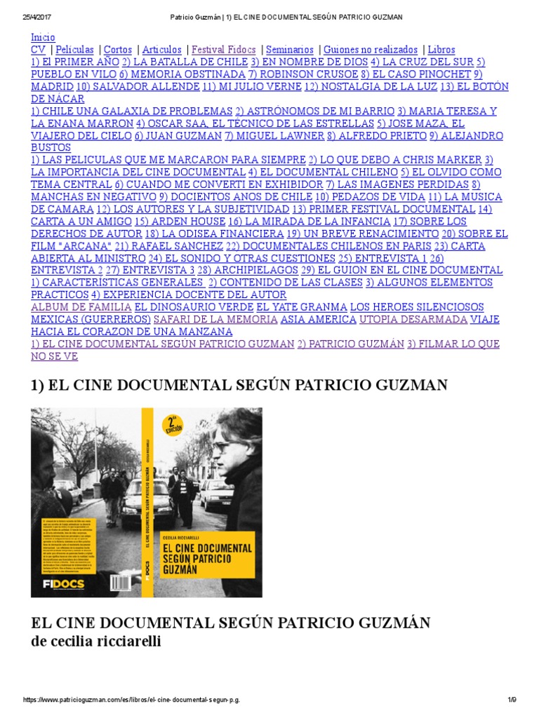 El Cine Documental de Patricio Guzmán | PDF | Documental | Chile