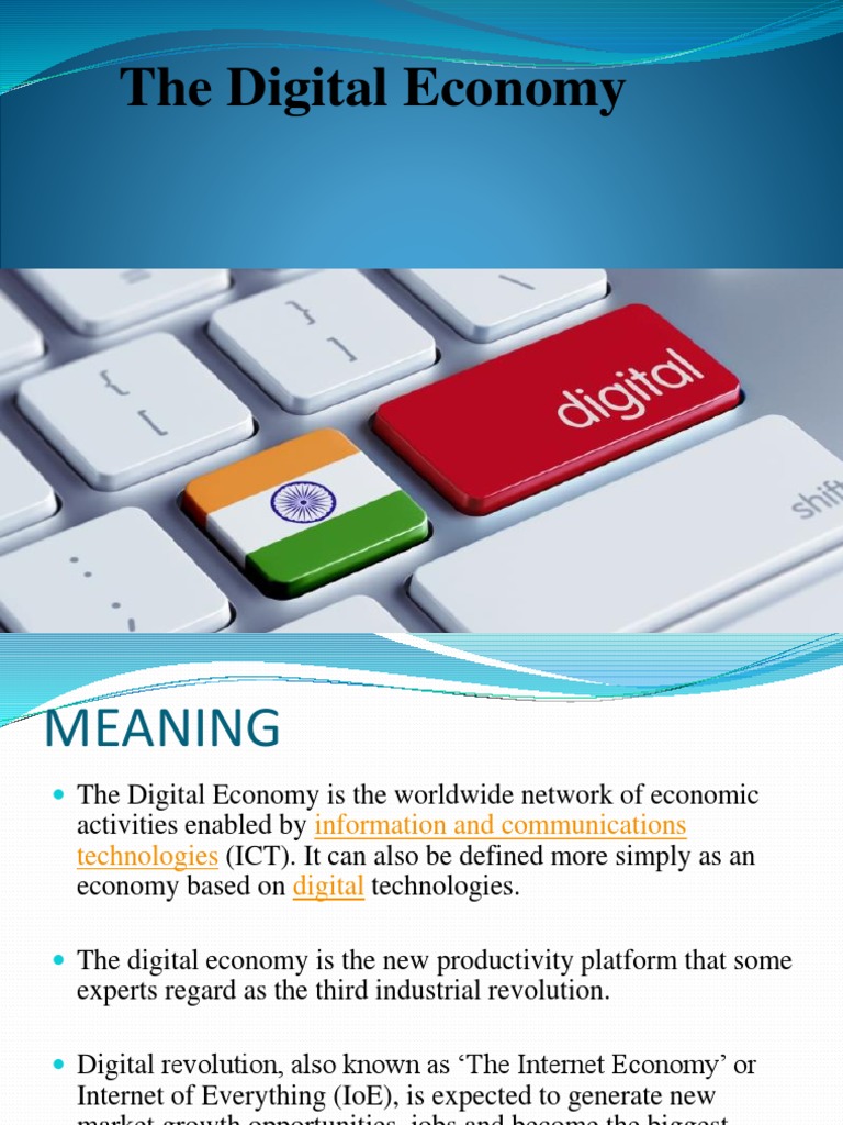 Digital Economy Presentation | PDF | Internet Of Things | Computing