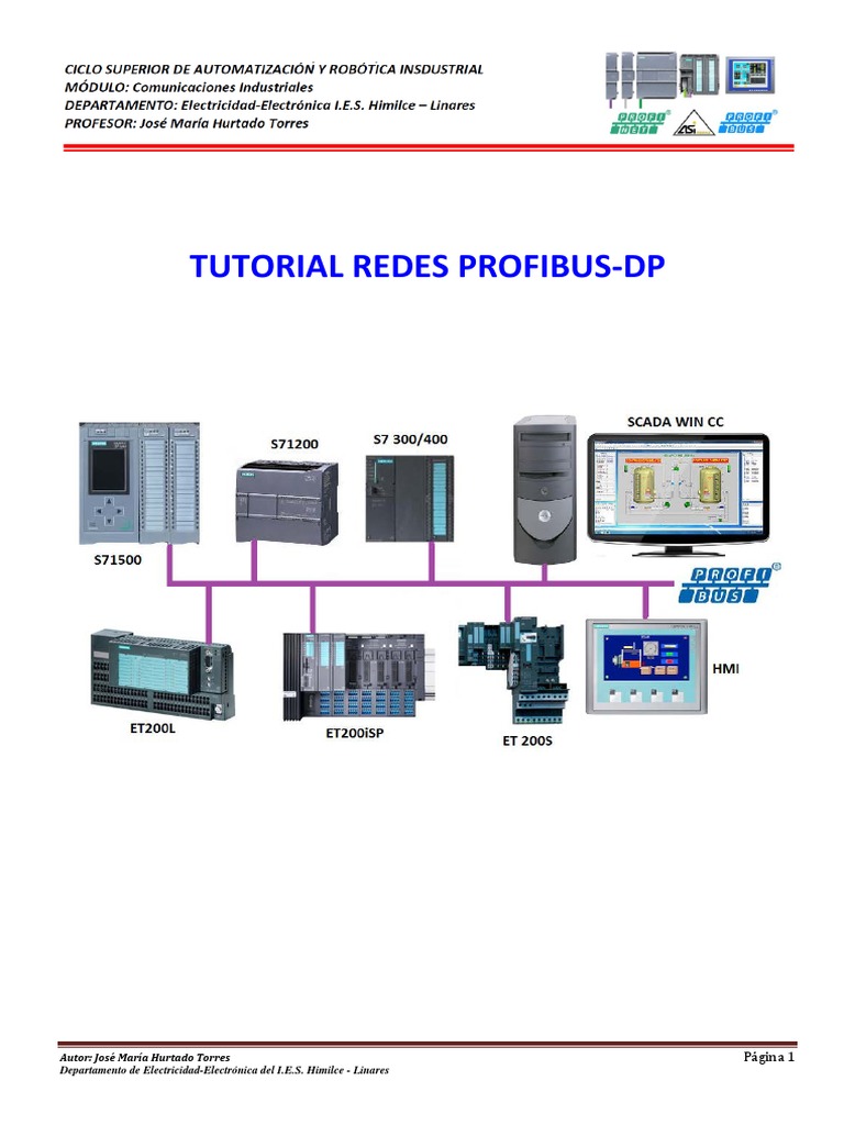 infoPLC - Net - Tutorial Redes Profibus DP PDF | PDF | Red de computadoras | Hardware de la ...