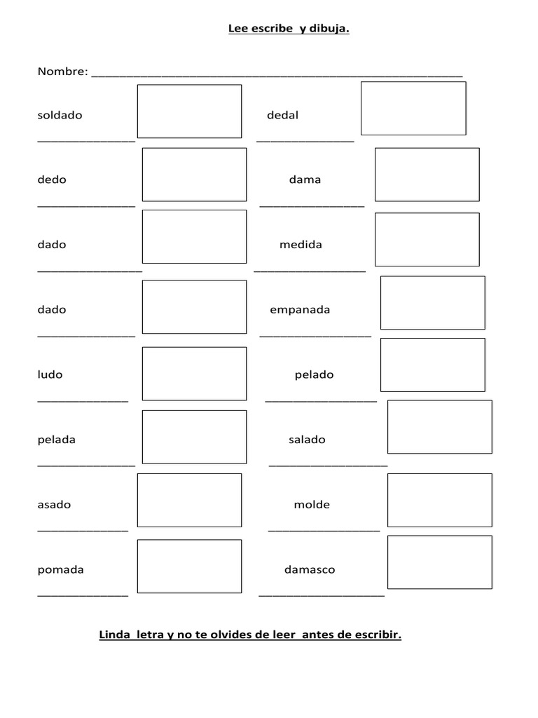 Lee Escribe y Dibuja