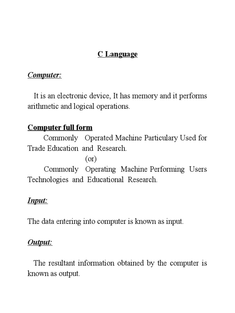 Ramesh C Notes | PDF | C (Programming Language) | Data Type