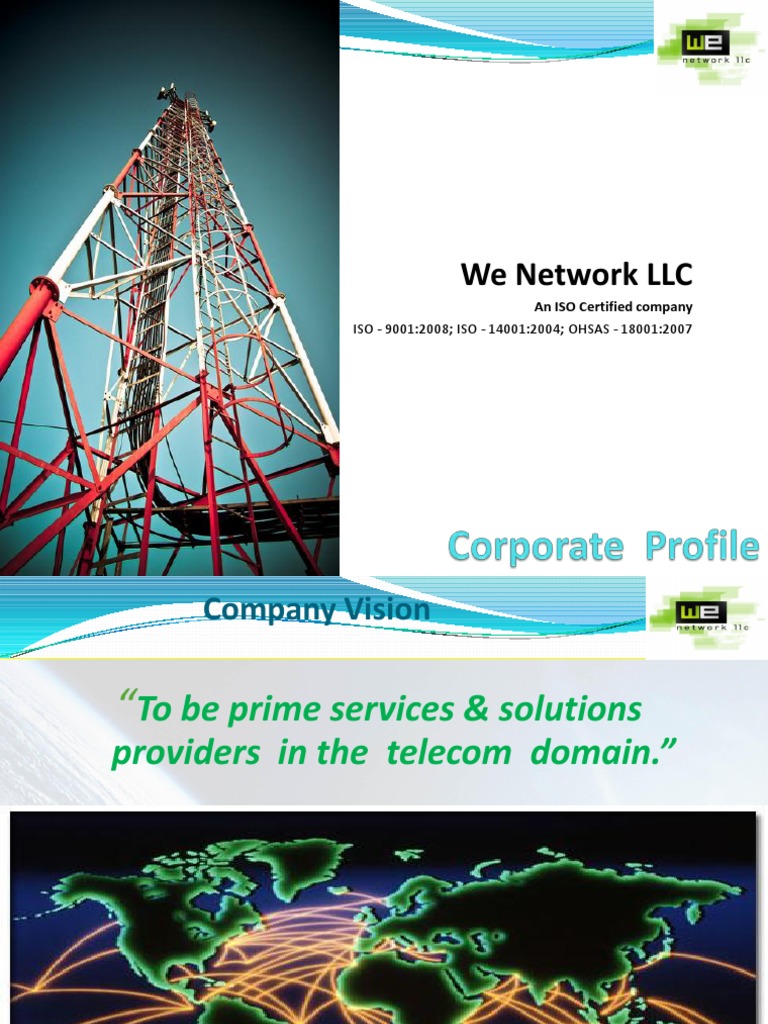 Company Profile - WeNetworkllc | PDF | Lte (Telecommunication) | Cloud ...