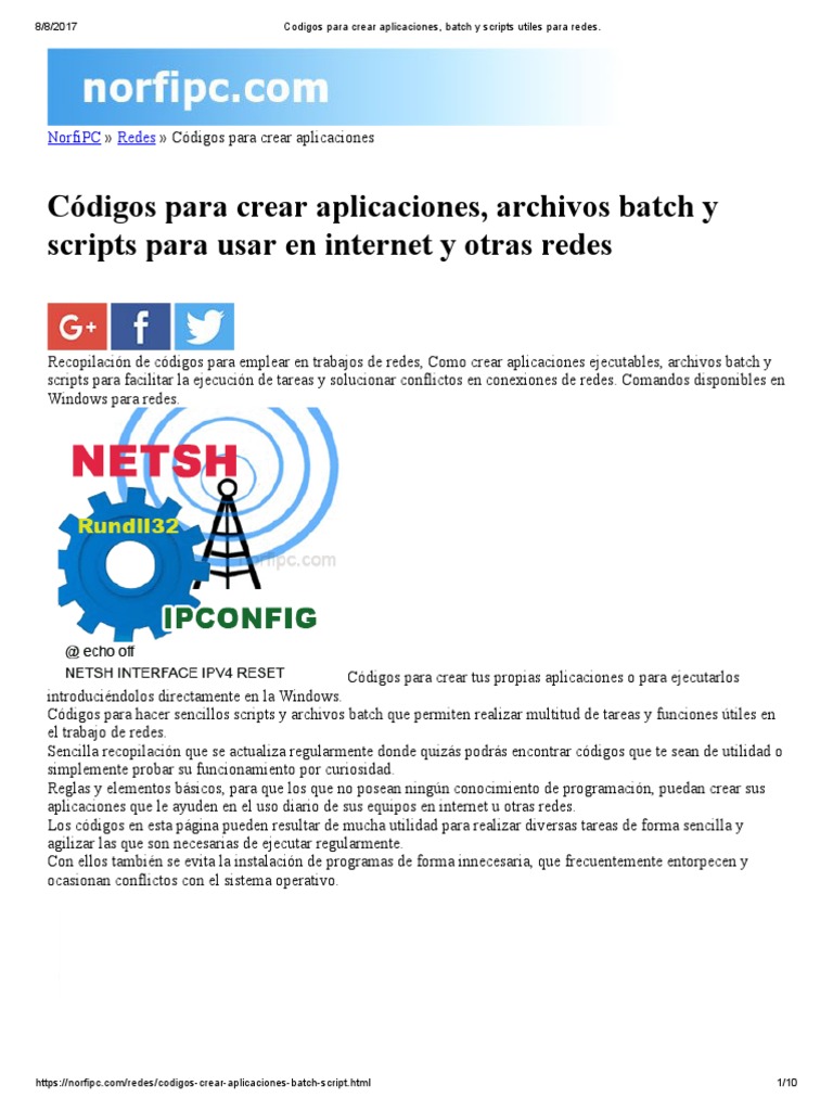 Codigos Batch para Crear Aplicaciones, Batch y Scripts Utiles para ...