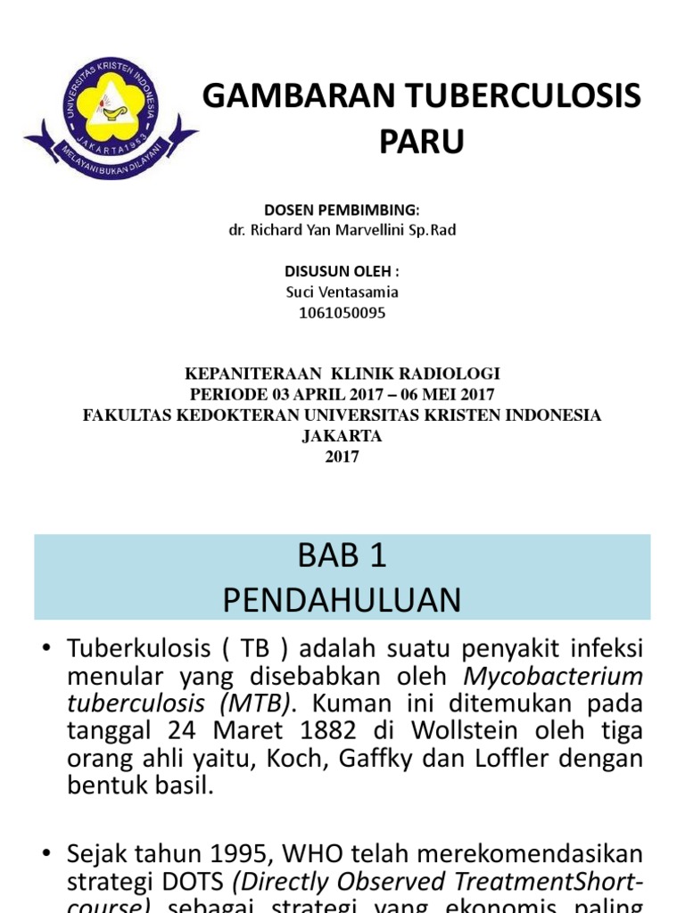 Gambaran Radiologis Tuberkulosis Paru | PDF