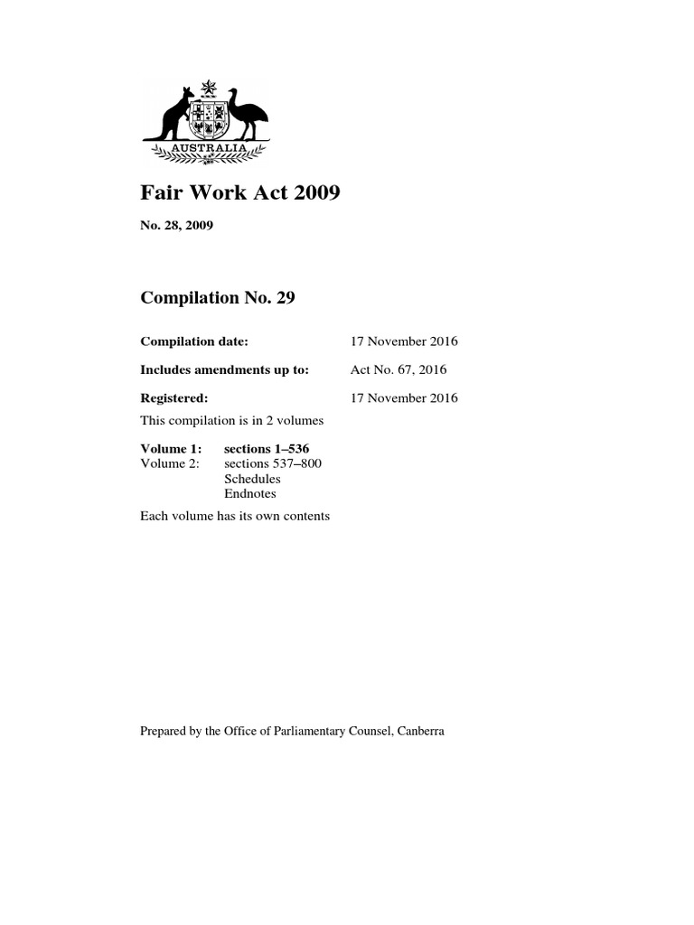 Fair Work Act | PDF | Parental Leave | Employment