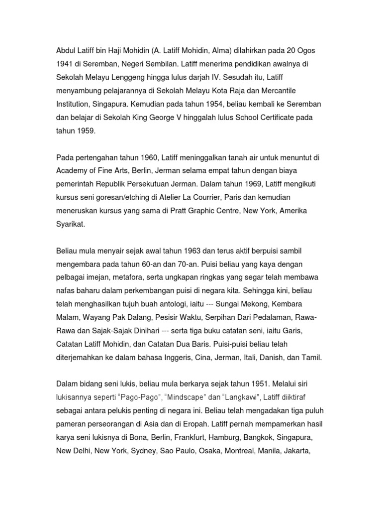 Abdullah Latiff Mohidin | PDF