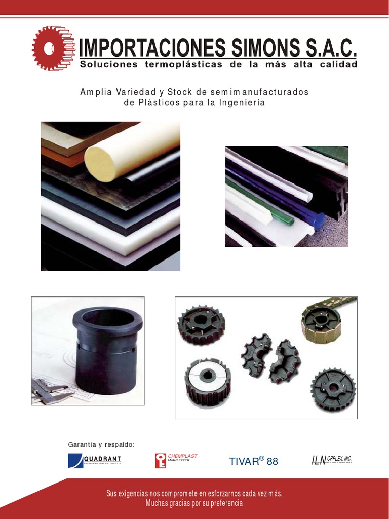 Catálogo Simons 2009 | PDF | Engranaje | Aislamiento térmico