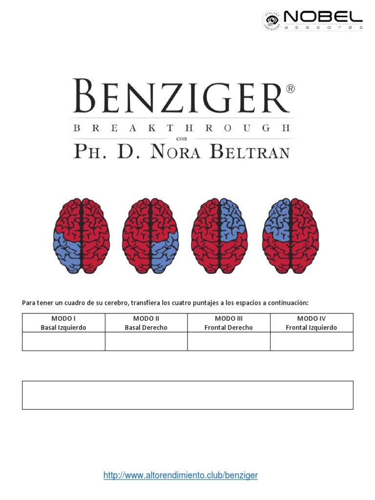 0 Test Benziger Basico | PDF | Toma de decisiones | Cerebro