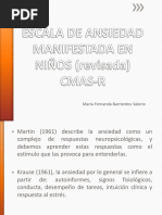 Calificación e Interpretación CMAS-R | PDF | Crecimiento personal y profesional | Relaciones ...