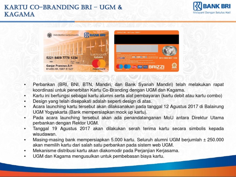 Kartu Co-Branding UGM dan Kagama | PDF