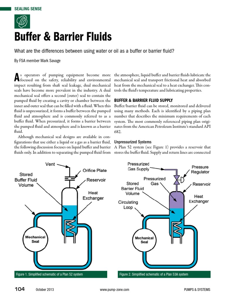 Buffer and Barrier Fluids PDF | PDF