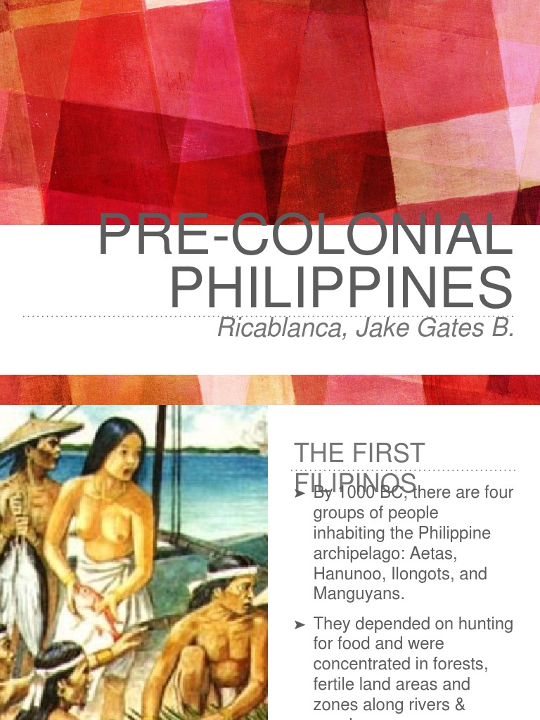 Precolonial Philippines - History Project by Ricablanca | PDF ...