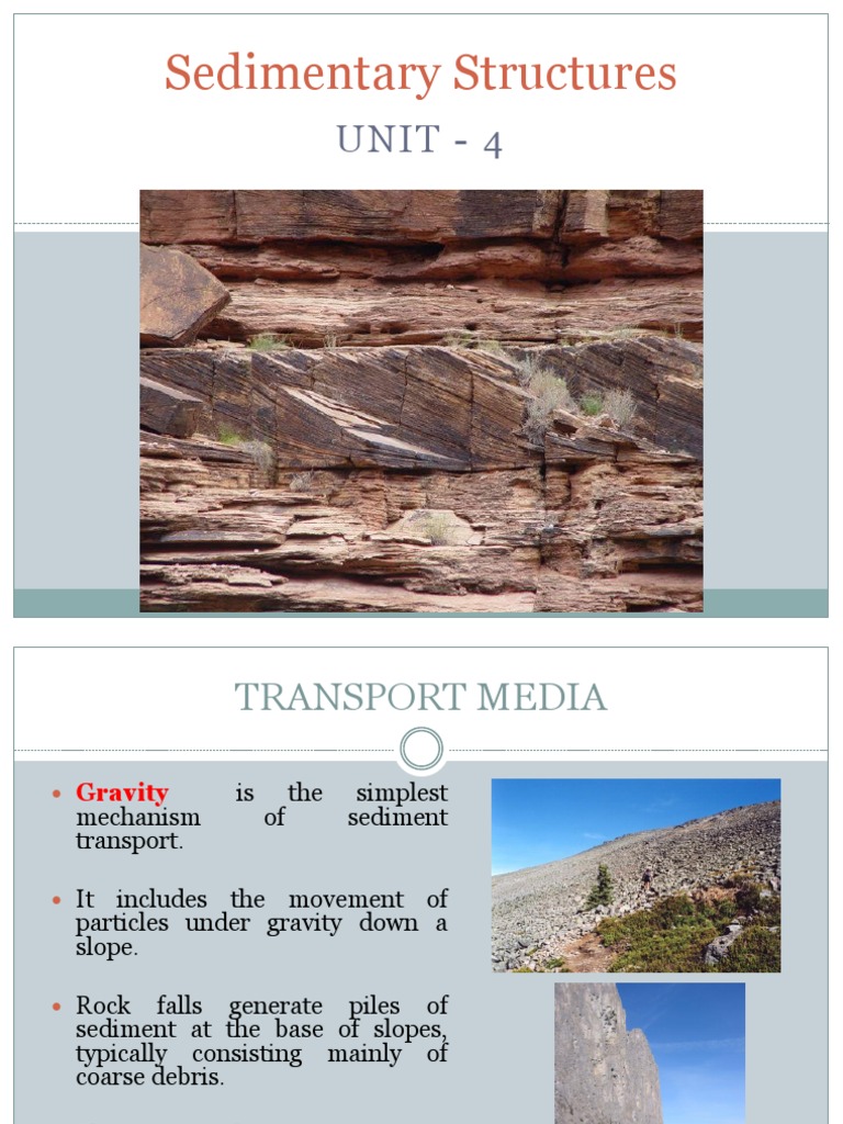 Sedimentary Structures: Unit - 4 | PDF | Sedimentary Rock | Sedimentology