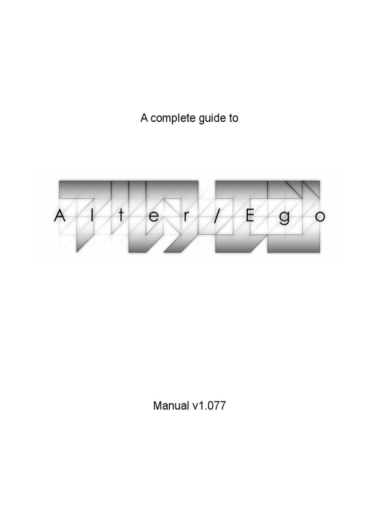 AlterEgo Guide PDF | PDF | Synthesizer | Computing