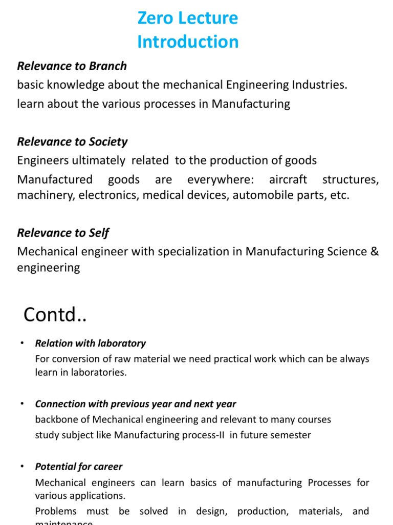 Intro Scrib | PDF | Engineer | Mechanical Engineering