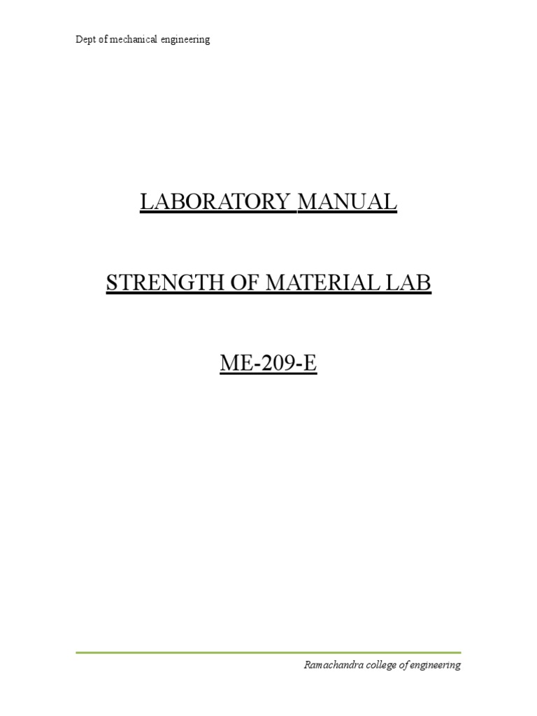 Mos Lab Manual Pdf Beam Structure Hardness