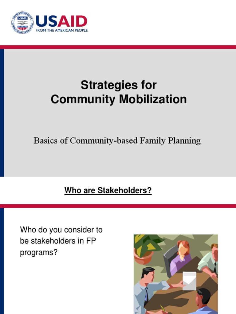 Session7 - Strategies For Community Mobilization NEW | PDF | Community ...