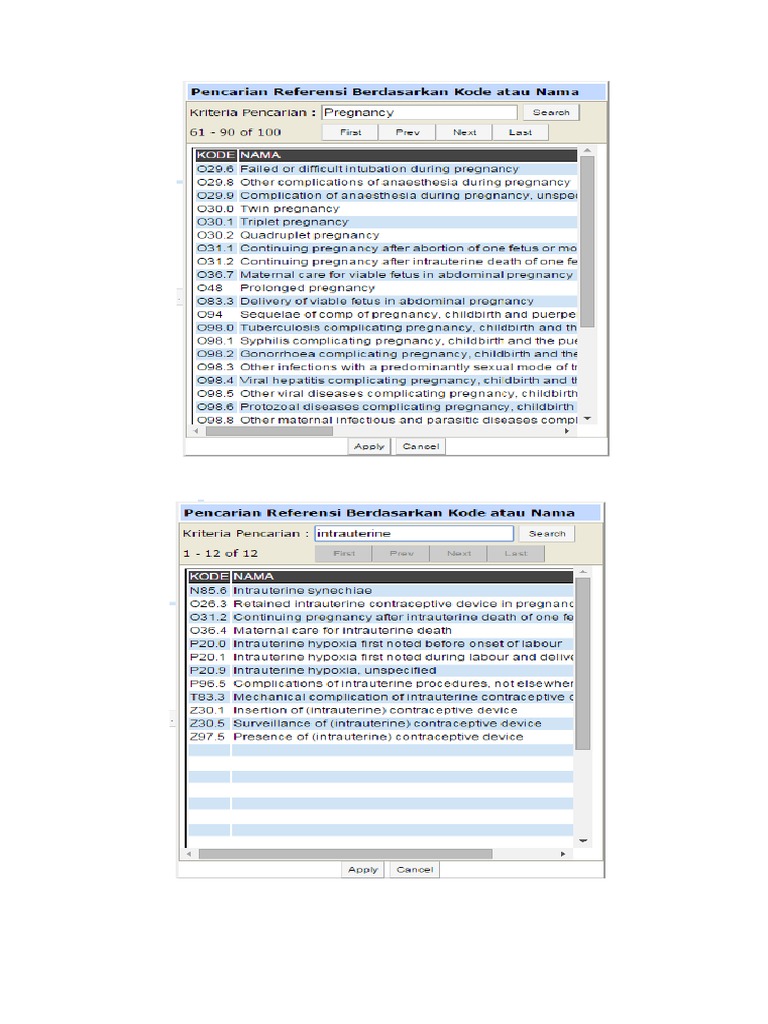 Kode Diagnosa Kia - KB Bpjs | PDF