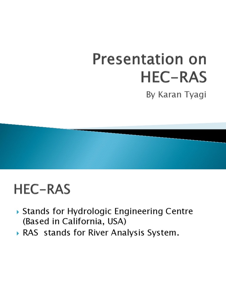 HEC-RAS Guide: River Analysis System Modeling Tool | PDF | Scientific ...