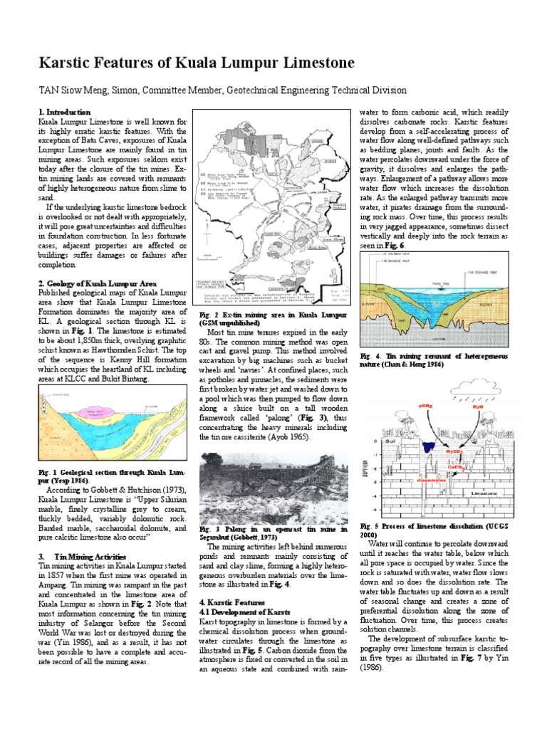 SSP Karstic Features of KL Limestone PDF | PDF