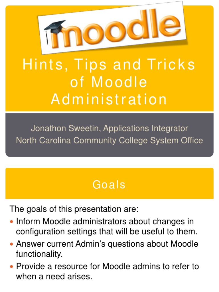 Moodle Hints Tips Tricks Sweetin Pdf Moodle File Transfer Protocol