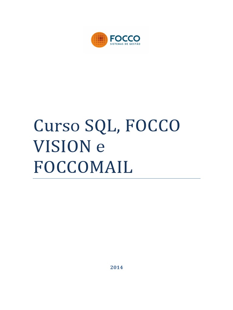 Apostila Curso (SQL, Vision, Mail) | PDF | SQL | Dados