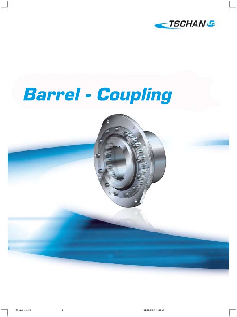 TSCHAN Barrel-Coupling USA | PDF | Transmission (Mechanics) | Machines