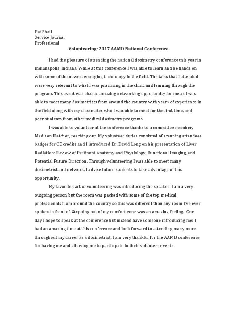 Volunteer - Aamd | PDF