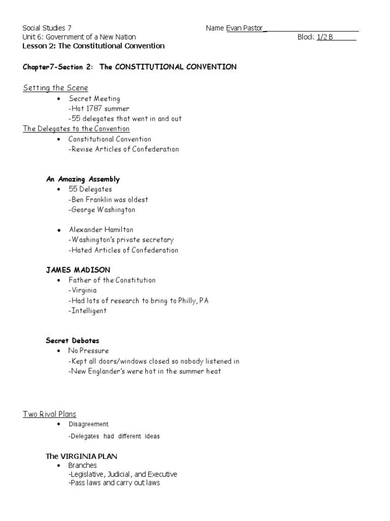 Constitutional Convention Insights | PDF | Constitutional Convention ...