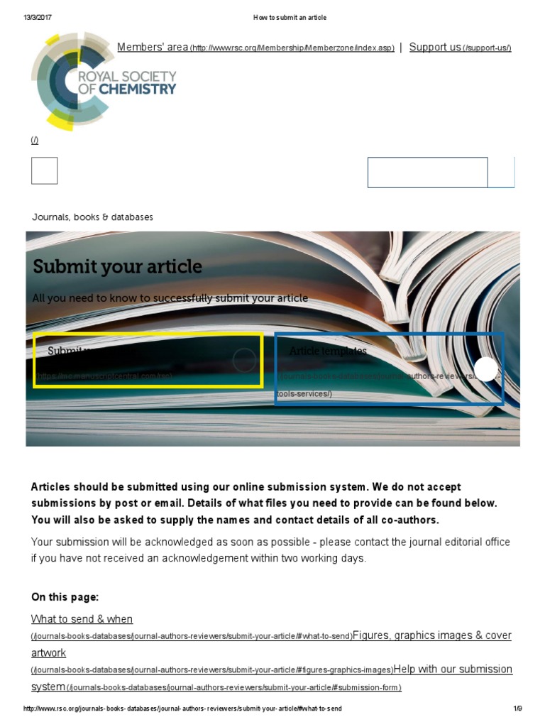 How To Submit An Article | PDF | Academic Journal | Internet Privacy
