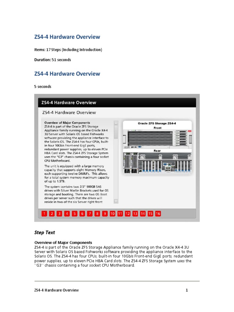 ZS4-4 Hardware Overview | PDF | Solid State Drive | Computer Data Storage