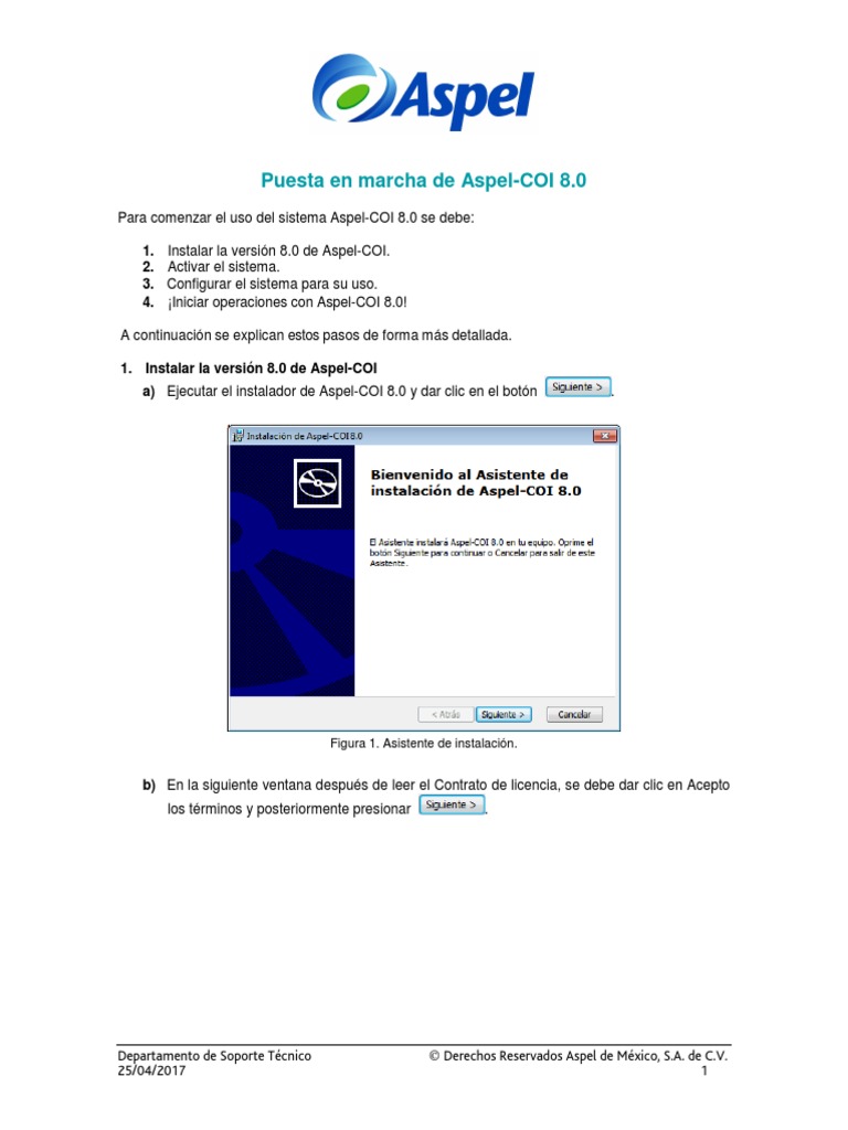 Inicio de Operaciones en Aspel COI 8 0 | Asistencia técnica | Point And Click (Apuntar y hacer clic)